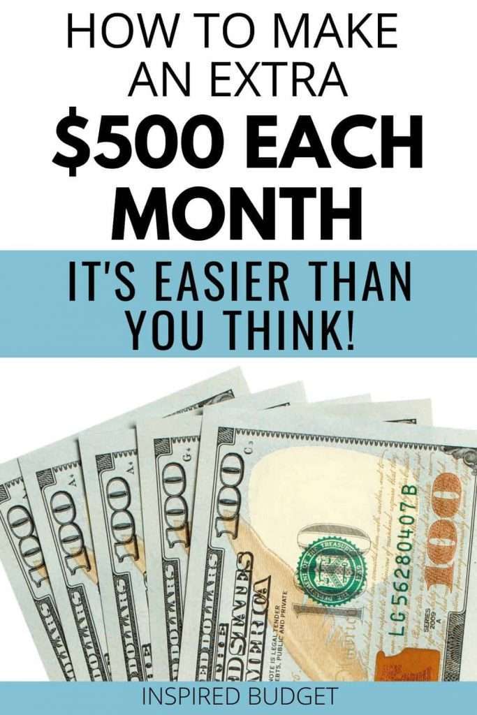 How To Make An Extra 500 A Month 15 Different Ways Inspired Budget